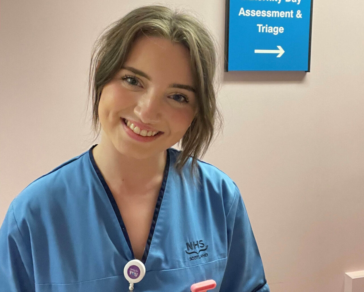 New midwife Emily Seggie describes joining the NHS Lanarkshire team ...