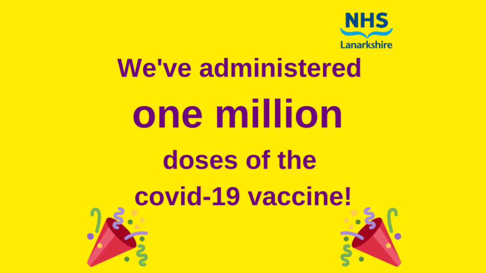 Significant milestone reached in vaccination programme | NHS Lanarkshire