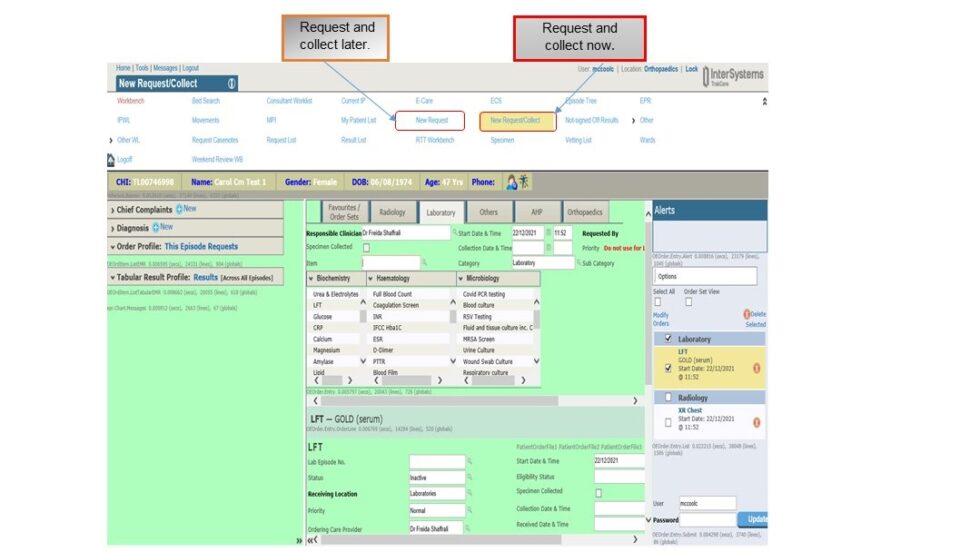 acute order communications system | NHS Lanarkshire