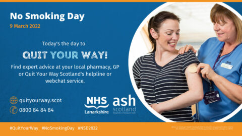 ‘Quit Your Way’ on National No Smoking Day | NHS Lanarkshire