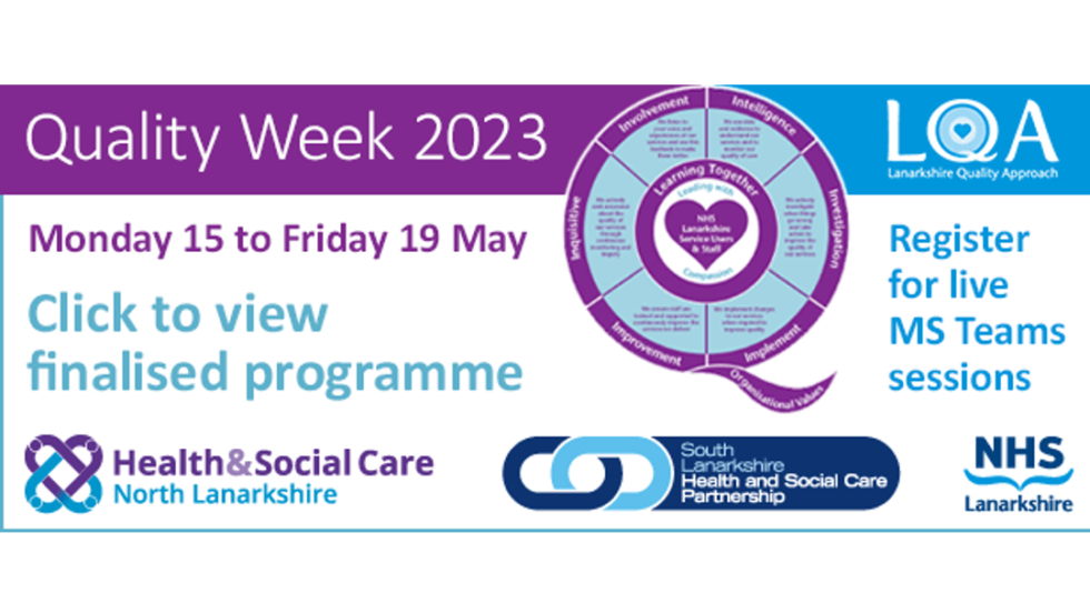 Return of Quality Week | NHS Lanarkshire