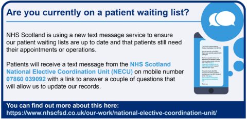 Waiting List Validation Initiative | NHS Lanarkshire