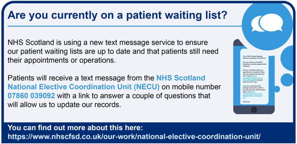 Waiting List Validation Initiative | NHS Lanarkshire