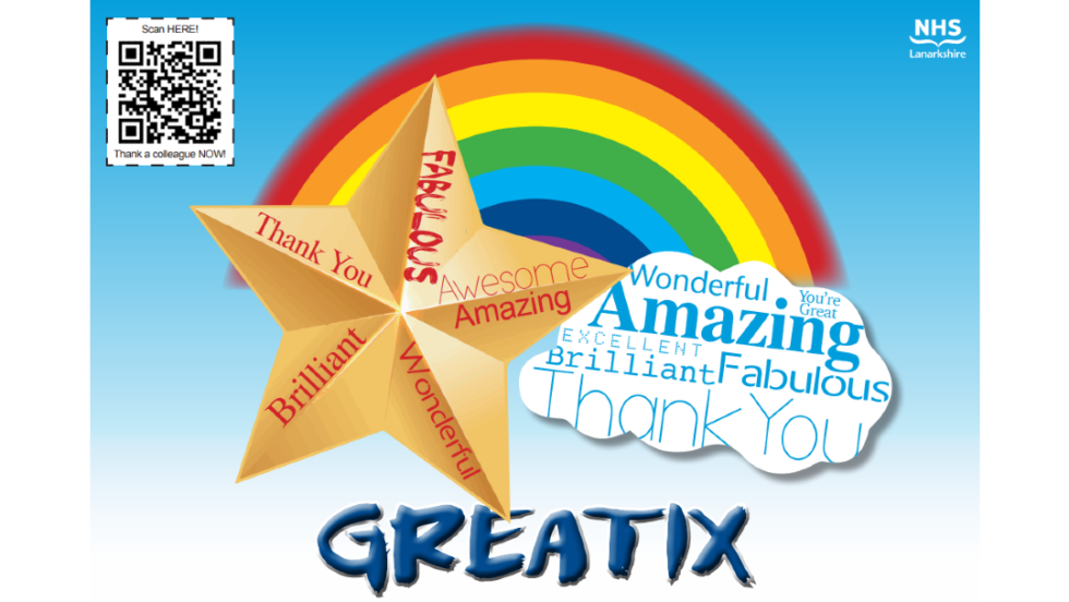 Staff GREATix of the month award | NHS Lanarkshire