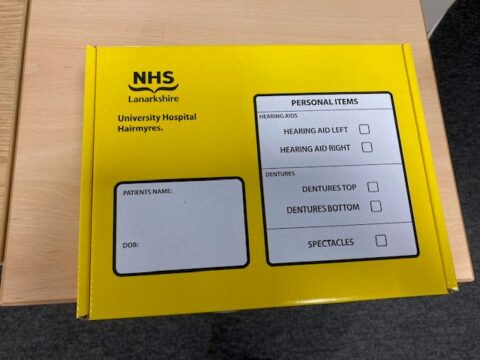 Treasured items kept in belonging box | NHS Lanarkshire