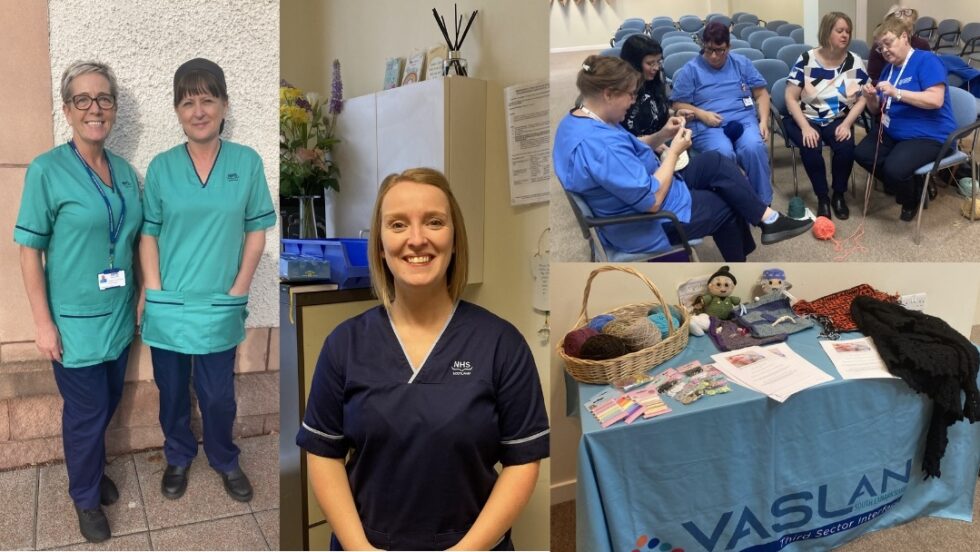 UHW staff and volunteers behind staff health and wellbeing week | NHS ...
