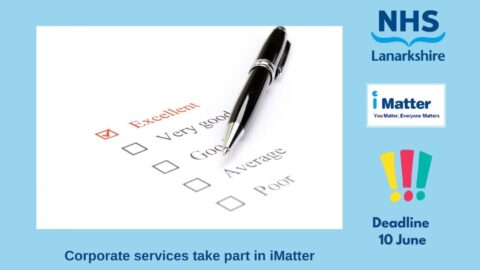Teams within corporate services take part in iMatter | NHS Lanarkshire