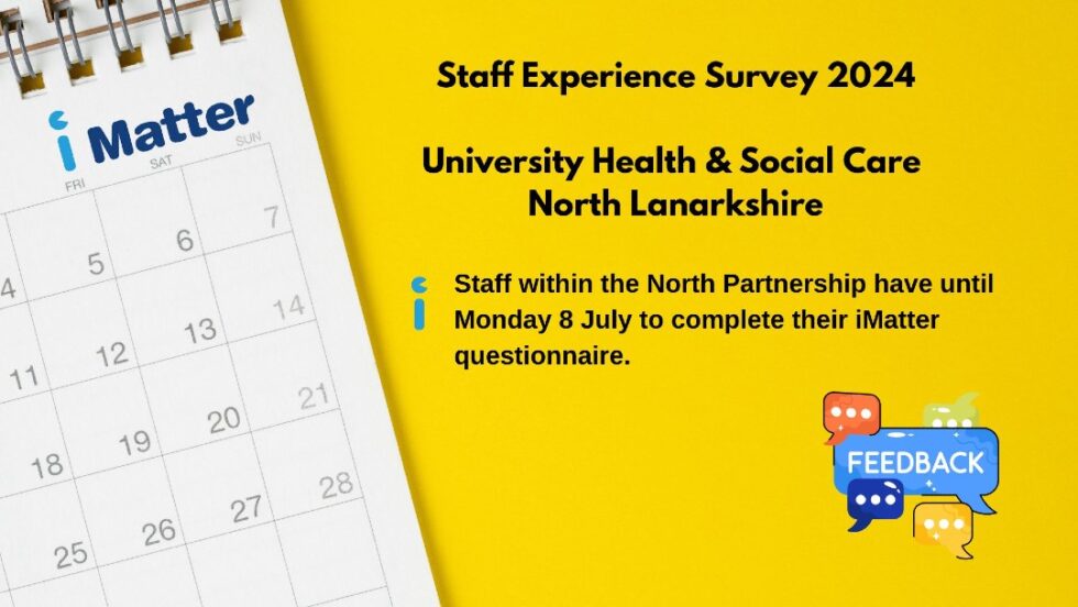 Teams within North Partnership take part in iMatter | NHS Lanarkshire