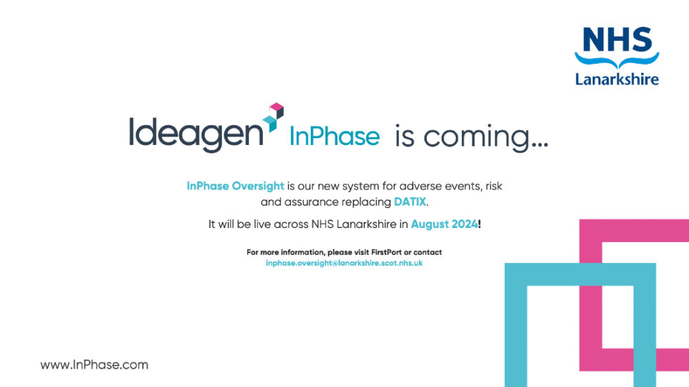 InPhase is replacing Datix | NHS Lanarkshire