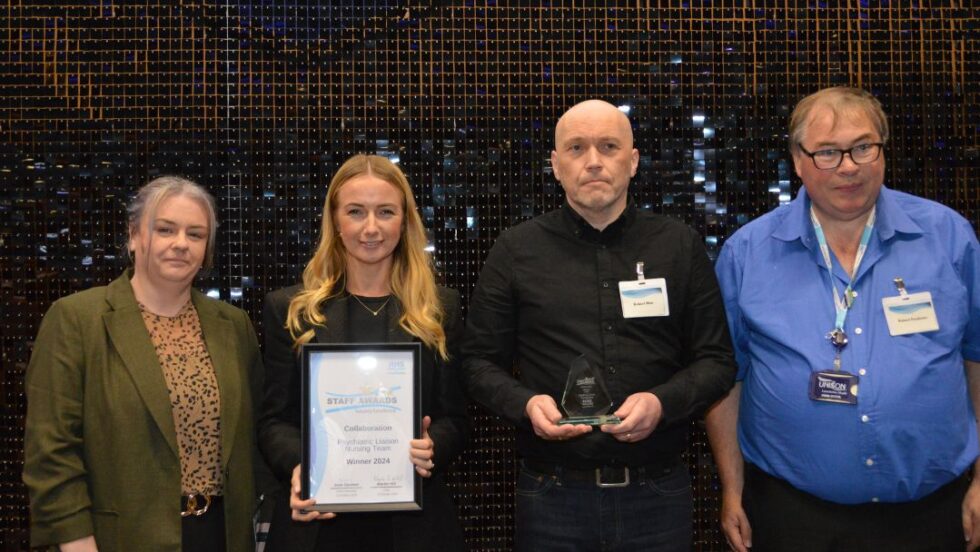 Psychiatric liaison nursing team win collaboration award for ...