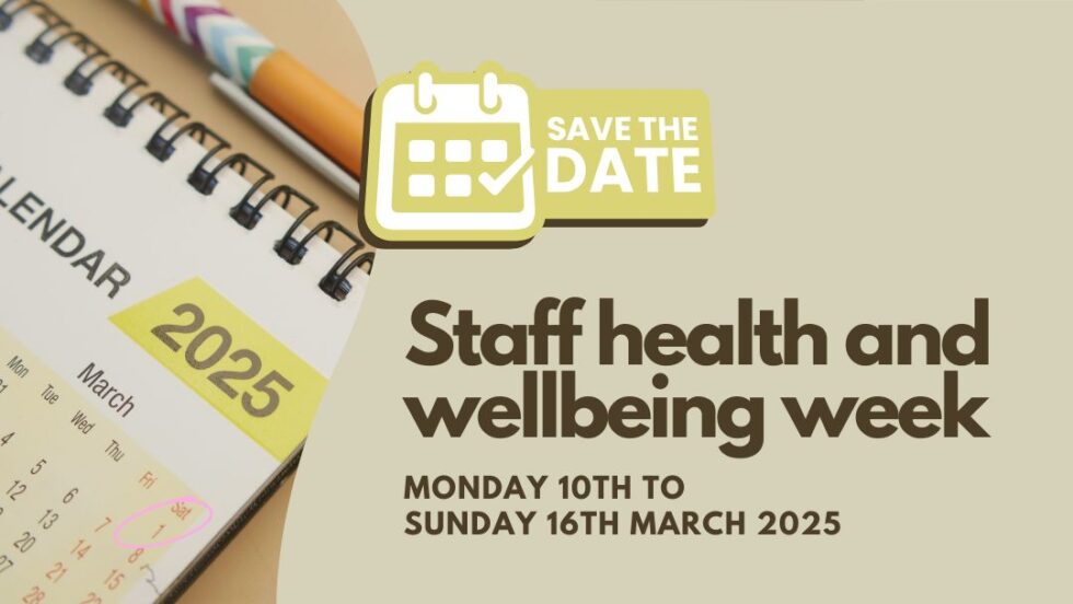Save the Date: Staff Health and Wellbeing Week 2025 | NHS Lanarkshire