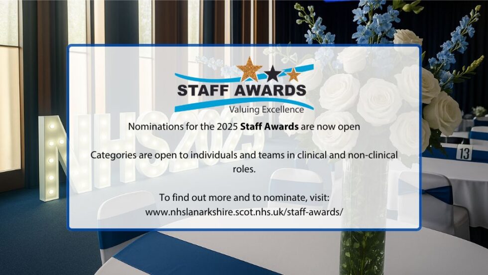 Nominations now open for NHS Lanarkshire Staff Awards 2025 | NHS ...