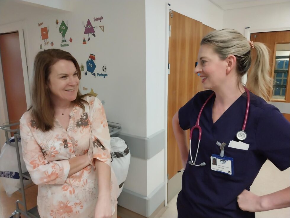 Paediatrics unit welcomes chief executive visit | NHS Lanarkshire